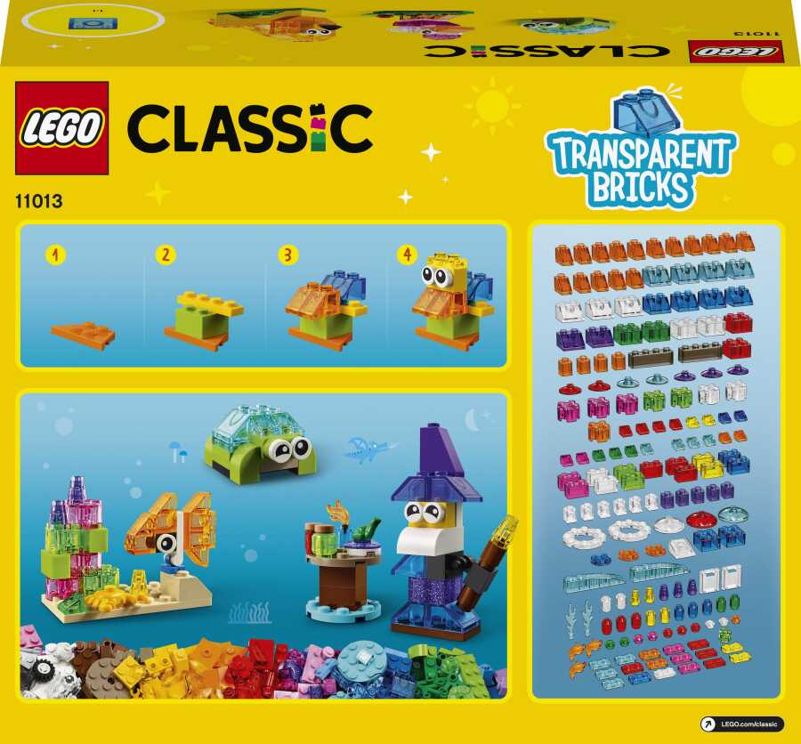 Lego Classic Yaratıcı Şeffaf Yapım Parçaları 11013 Yapı Oyuncakları LEGO
